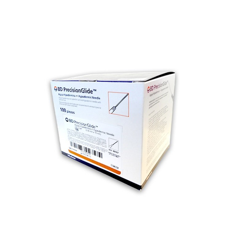AGUJA HIPODÉRMICA 25G X 5/8″ CAJA/100 PZS BD – Insumos Médicos Querétaro
