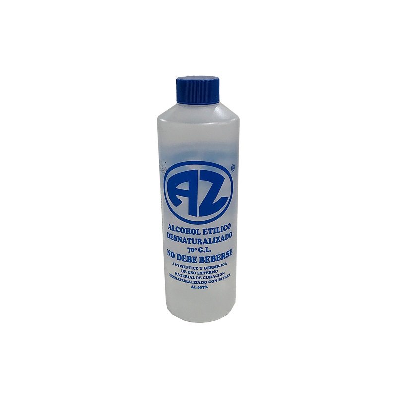 ALCOHOL ETILICO DESNATURALIZADO 70° AZUL AZ 250ML – Insumos Médicos ...
