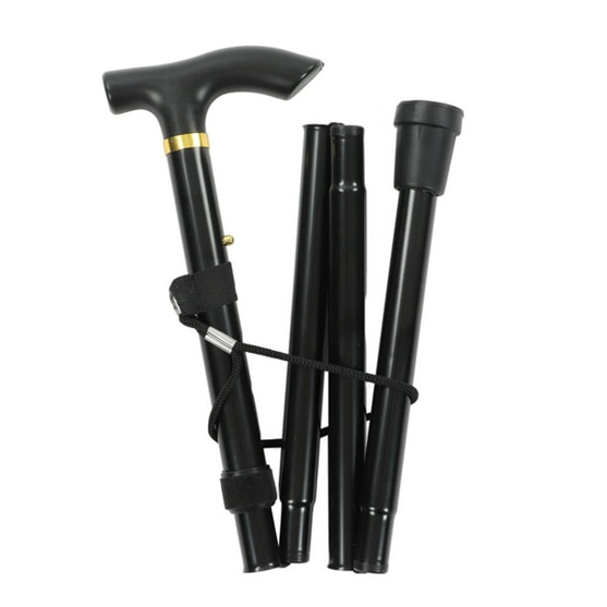 BASTON PLEGABLE DE ALUMNIO DRIVE NEGRO – Insumos Médicos Querétaro